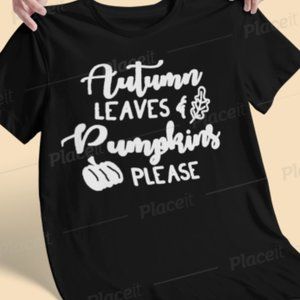 Various brands used | Tops | Autumn Leaves Tshirt Plus Size Ladies ...